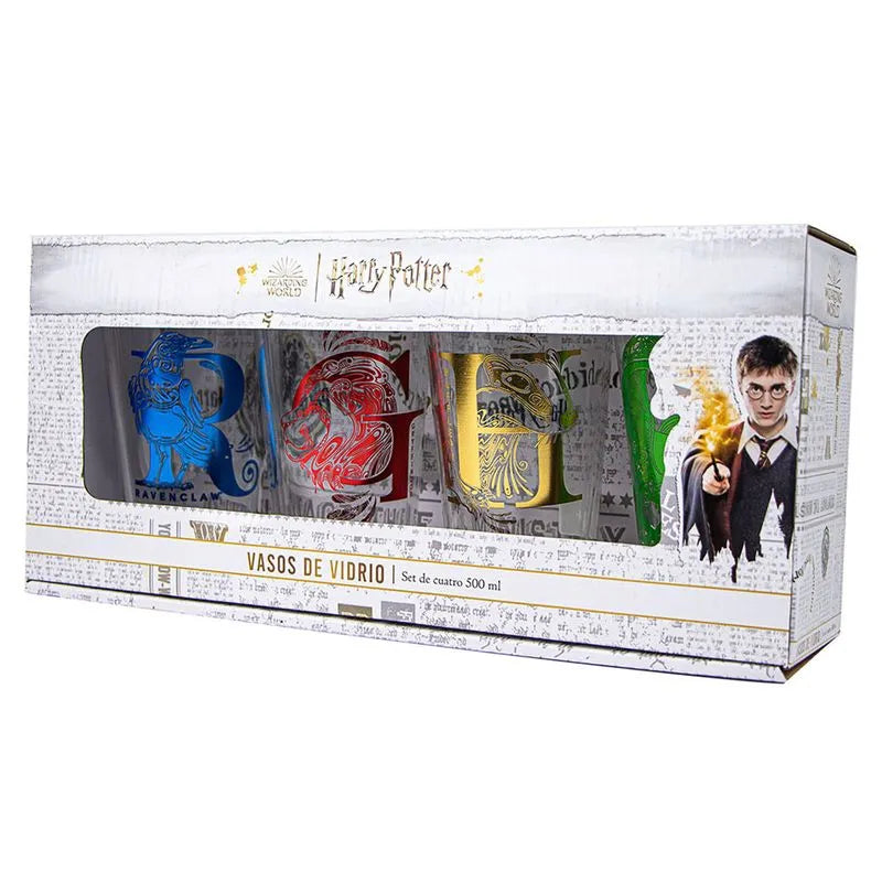 SET DE 4 VASOS EXCLUSIVOS DE HARRY POTTER – Jugueteria Blokke