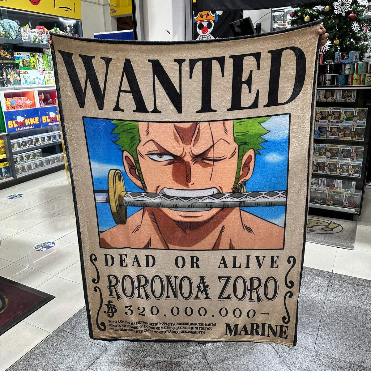 Cobija One Piece Roronoa Zoro Cartel Recompensa – Jugueteria Blokke