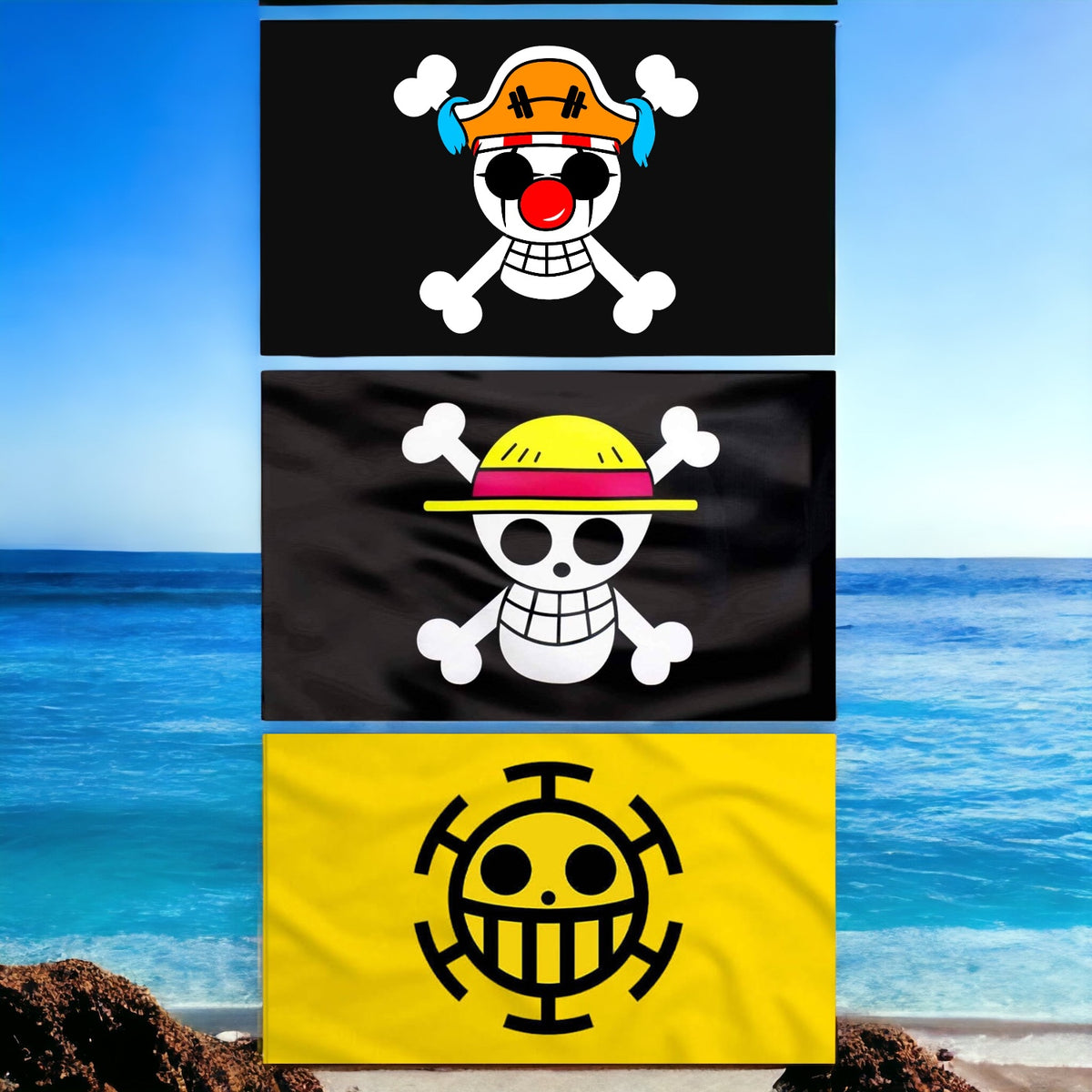 Bandera One Piece Jolly Roger Luffy Mugiwara Anime – Jugueteria Blokke