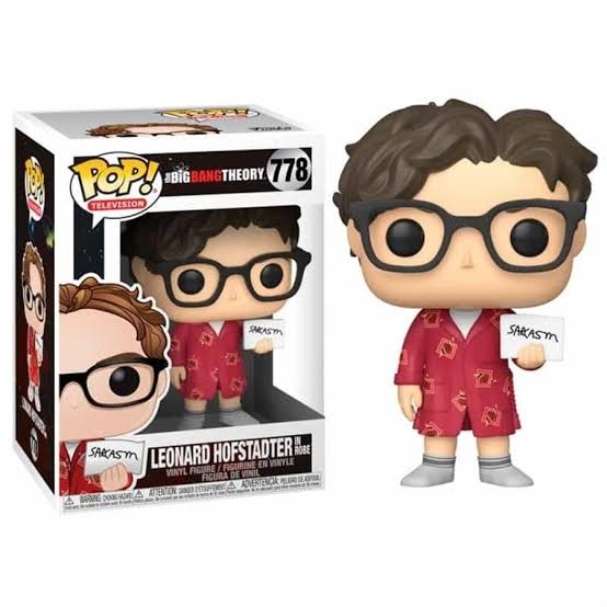 Funko Pop! The Big Bang Theory Leonard Hofstadter with Sarcasm Sign 77 ...